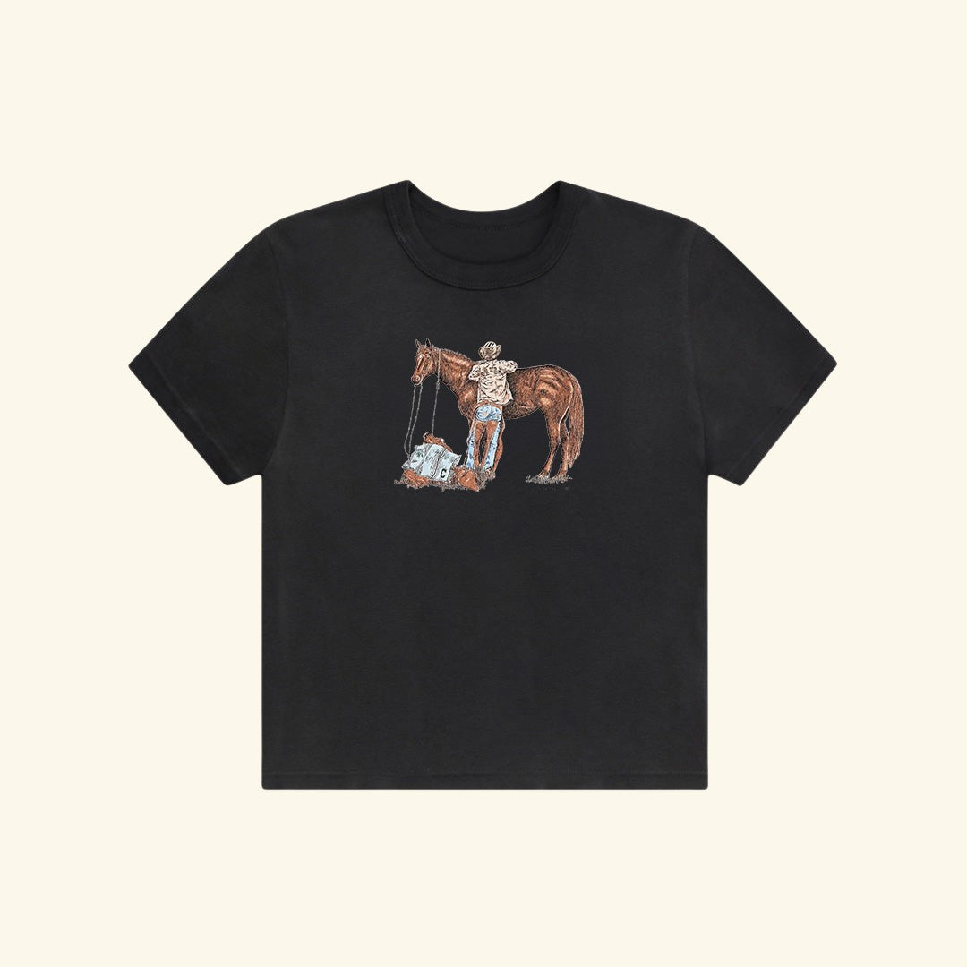 Ranch Hand Boxy Baby Tee – CHERRY LA